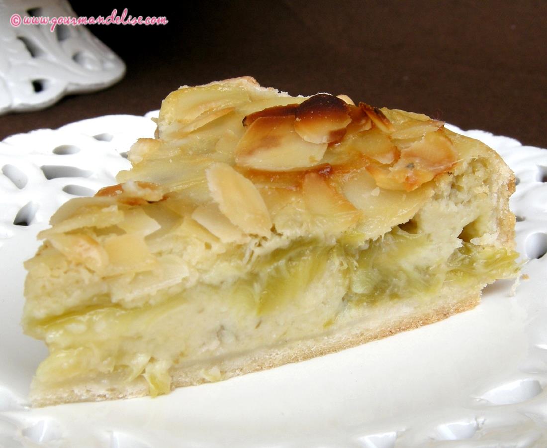 Tarte Amandine à La Rhubarbe